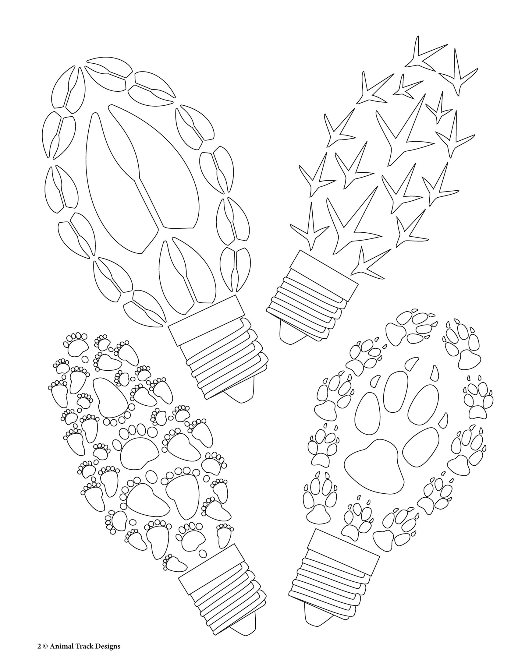 christmas light bulb coloring pages